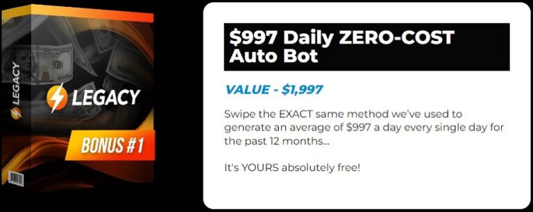 LEGACY Review-FREE Traffic & $293.47 Daily Automated Commissions!