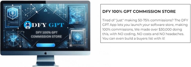 DFY GPT Review: Create Chatbots & Apps, Earn $100-$500 Daily!
